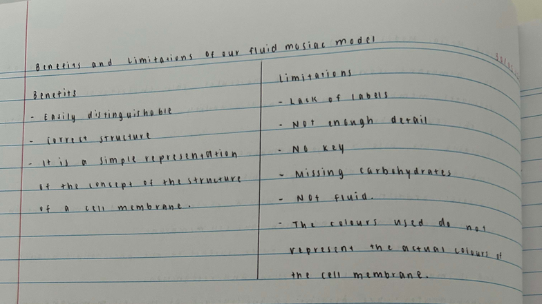 Biology Module 1: Benefits & Limitations of the Fluid Mosaic Model ...