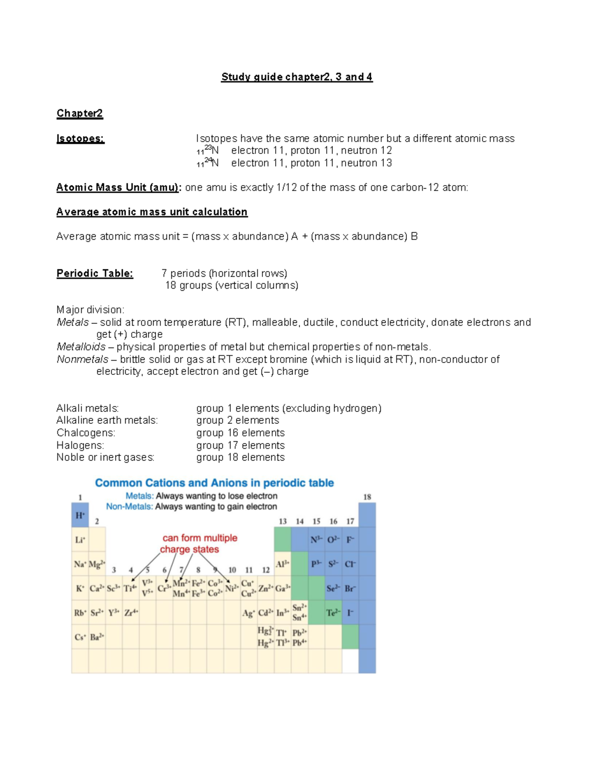Study Guide for Exam 2: Chapters 2, 3, and 4 (S26) - Studocu