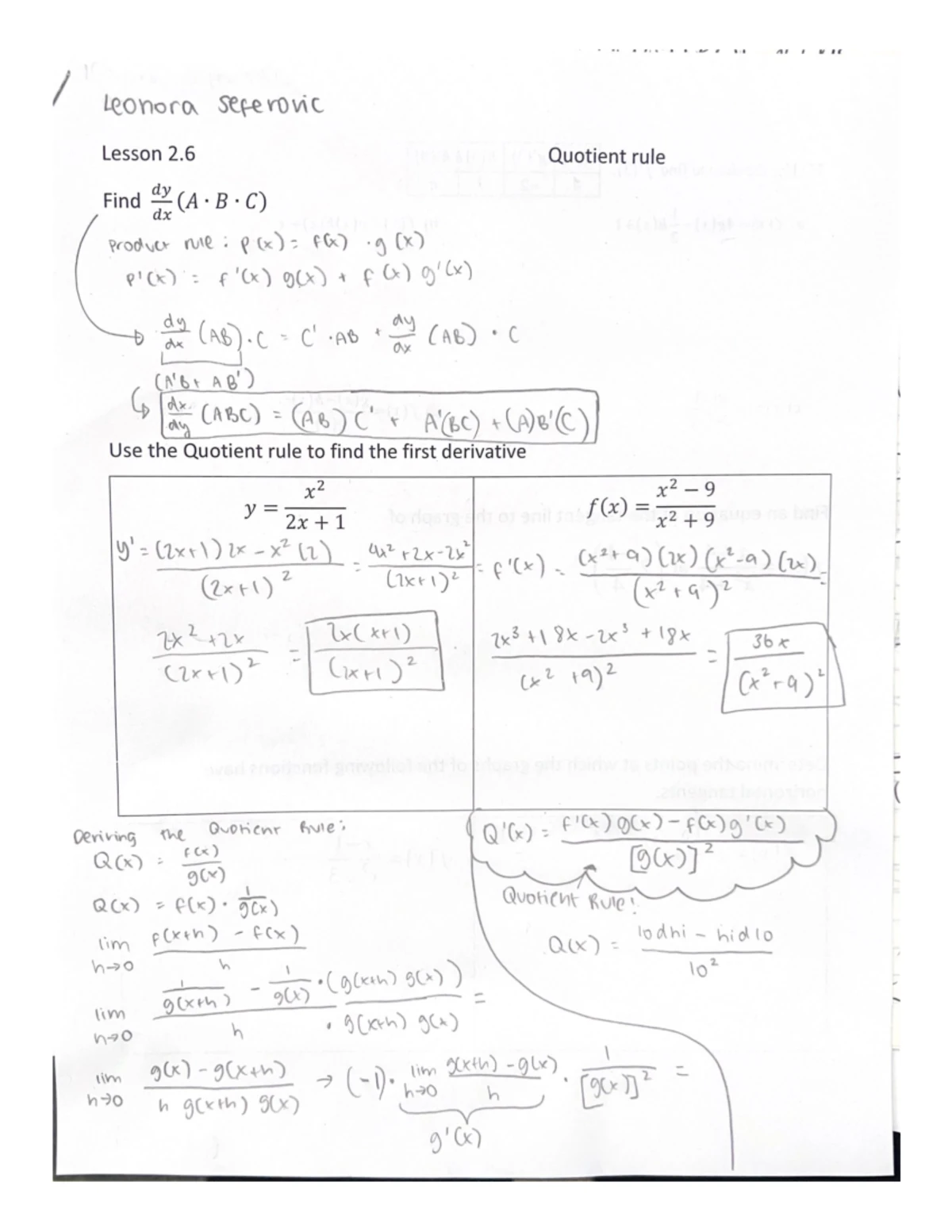 AP Calculus Unit 1: Functions, Limits, and Continuity Notes - Studocu
