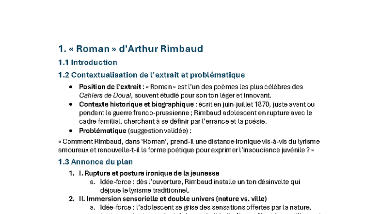 Étude sur Rimbaud et Prévert : Analyse des Poèmes et Thèmes Littéraires ...