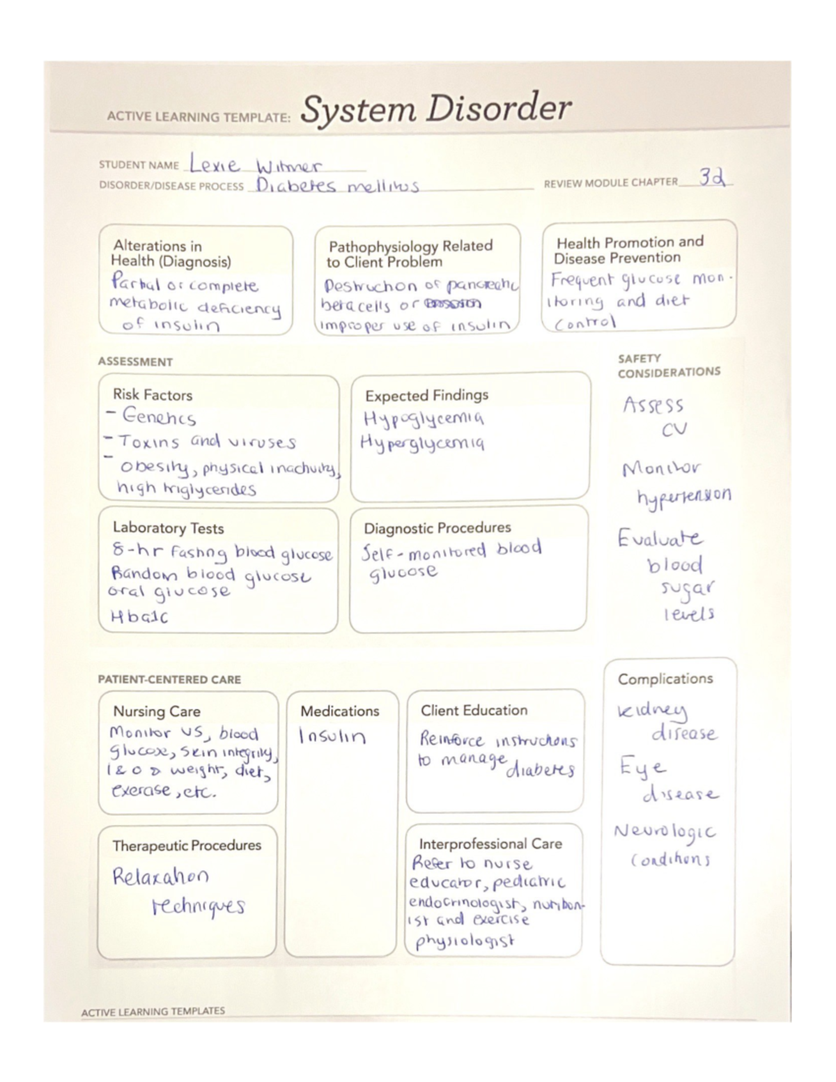 Nutrition Templates A - Comprehensive Guide - Studocu
