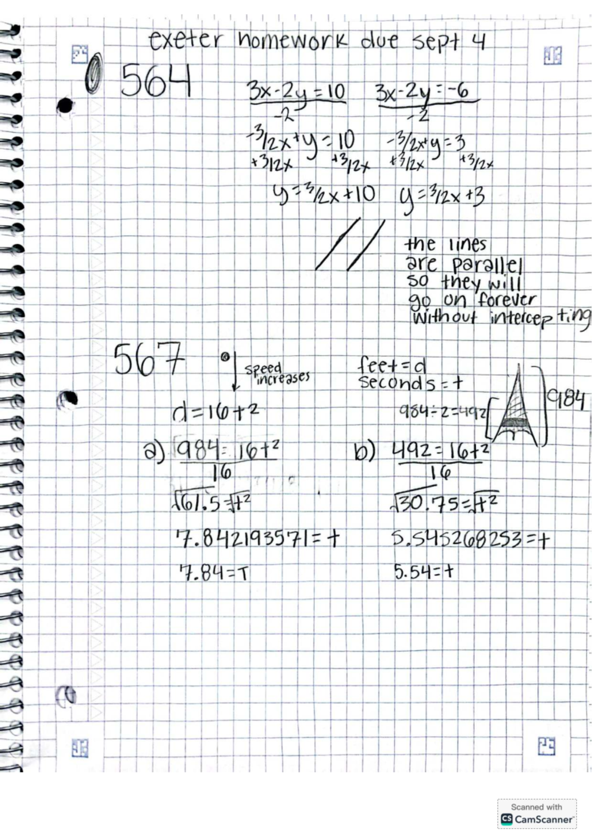 Exeter Homework Due Sept 4 - Math Concepts & Calculations - Studocu