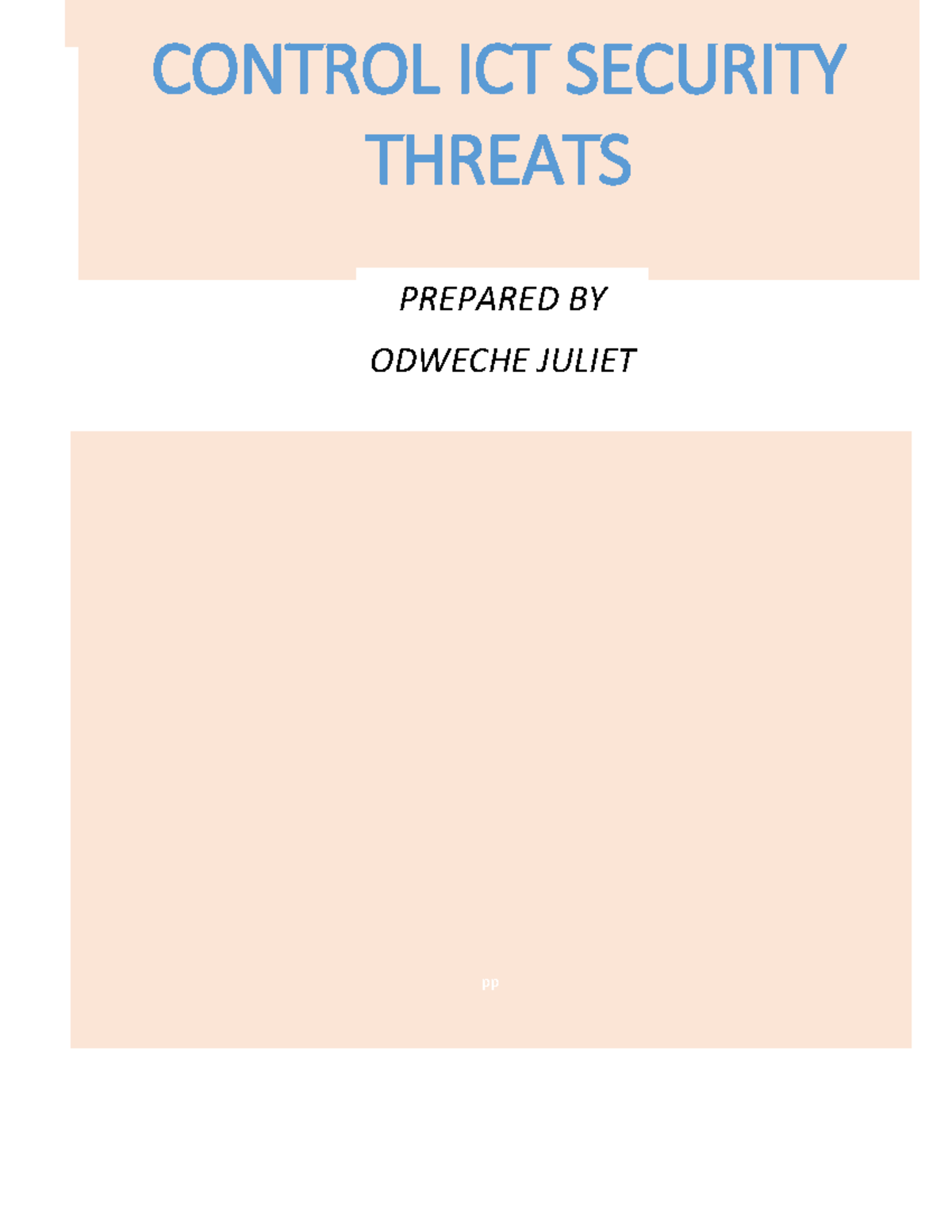 Control ICT Security Threats: Identification and Mitigation Strategies ...