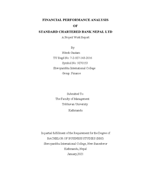 Sample proposal of bbs 4th year - A STUDY ON INVESTMENT ANALYSIS OF ...