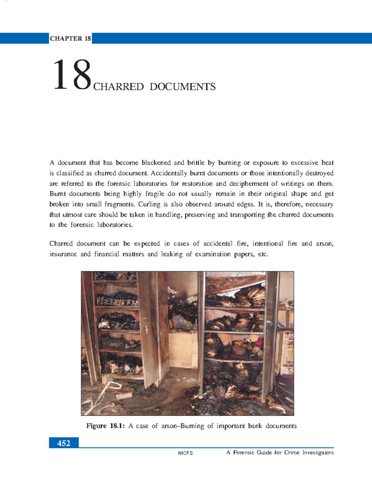 Forensic Guide to Examining Charred Documents - Principles & Methods 452 - Studocu