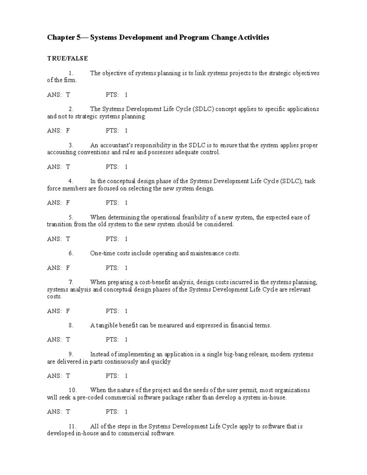 Accounting Information System Chapter 5 - Chapter 5— Systems ...