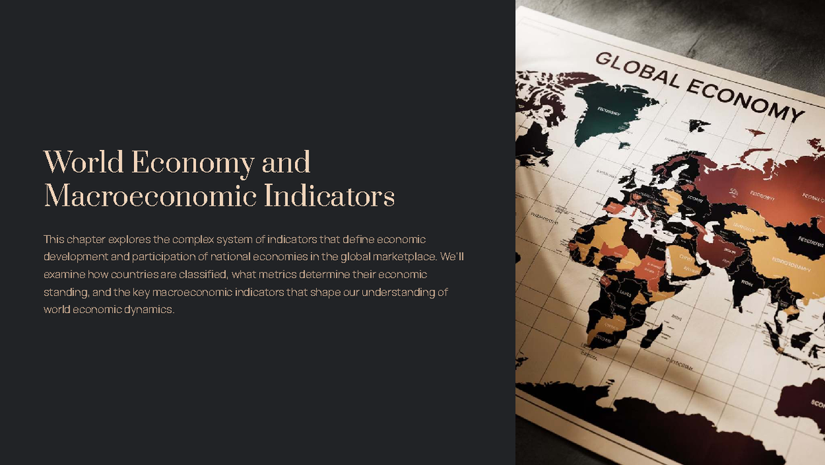 Ch 2 - World Economy & Macroeconomic Indicators Analysis - Studocu