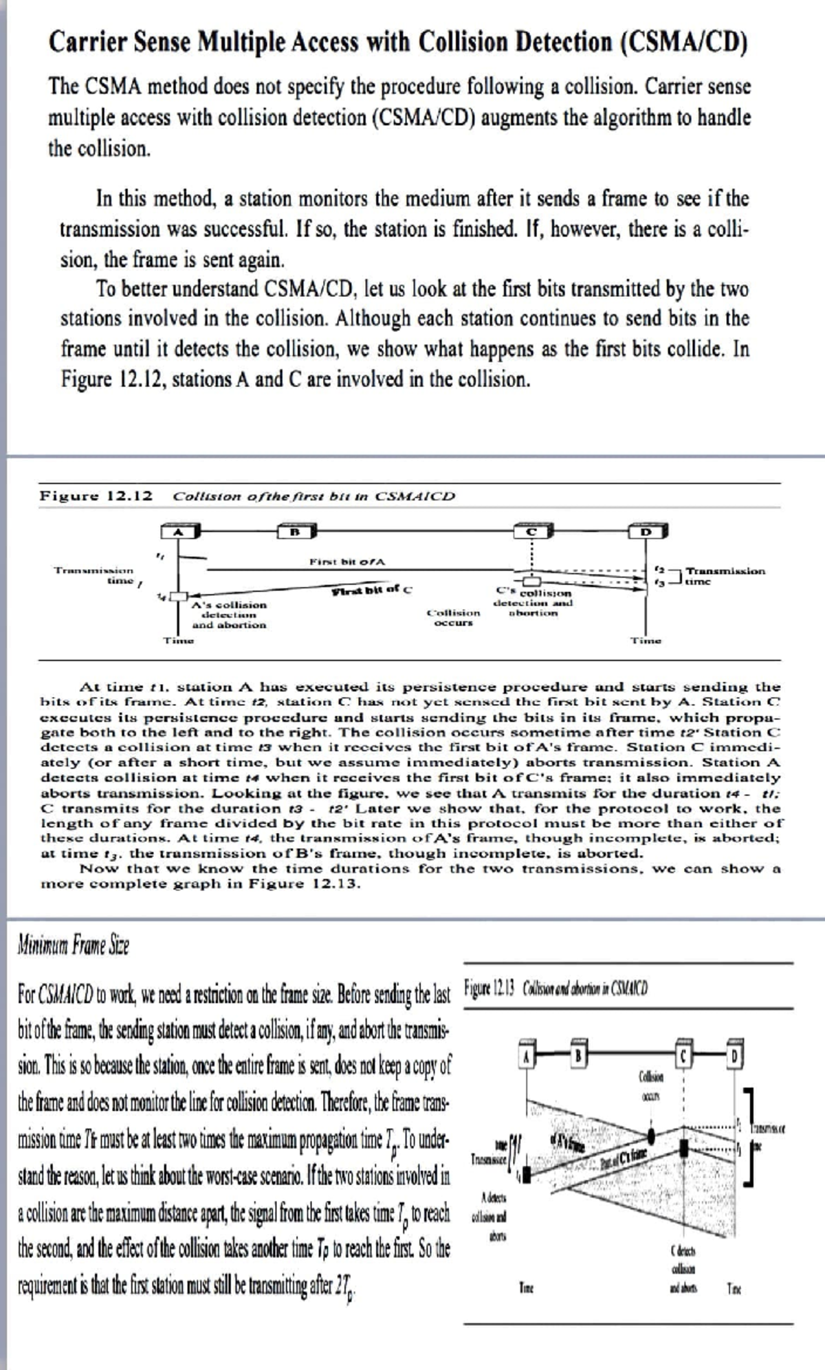 CSMA/CD: Understanding Collision Detection in Networking (UNIT 3 NOTES ...