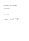 cas1501 - Unisa - accounting sciences diploma - Studocu