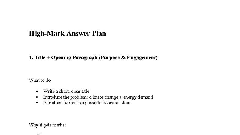 Unit 7: Climate Change & Nuclear Fusion Solutions Overview - Studocu