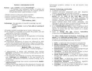 STS Midterm Reviewer Module 1 - Science, Technology, and Society Module ...