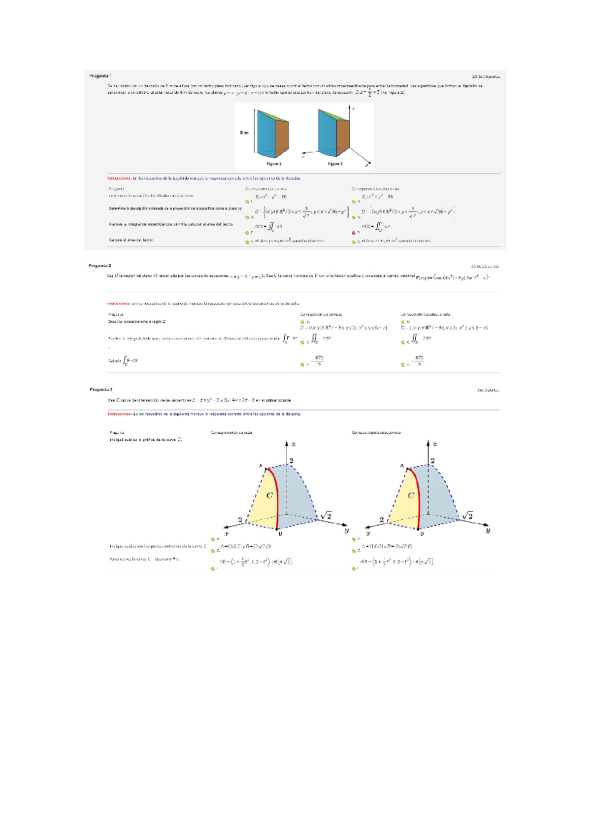 Calculus II UPC: Surface Integrals and Area Calculations - Studocu