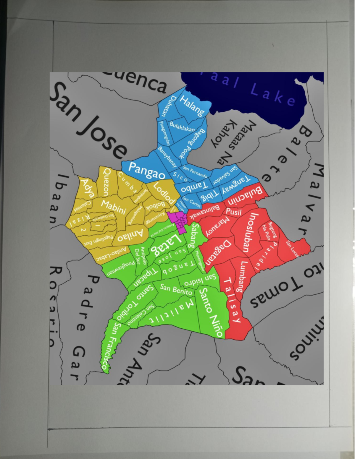 Map of San Lucas Lake and Surrounding Areas - Studocu