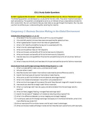 C211 Key Terms and Definitions - C211 Global Economics for Managers ...