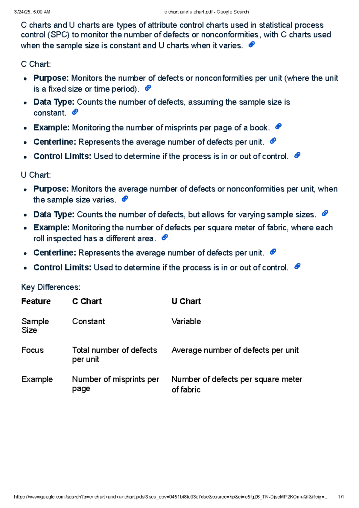 C chart and u chart - use it - C charts and U charts are types of ...