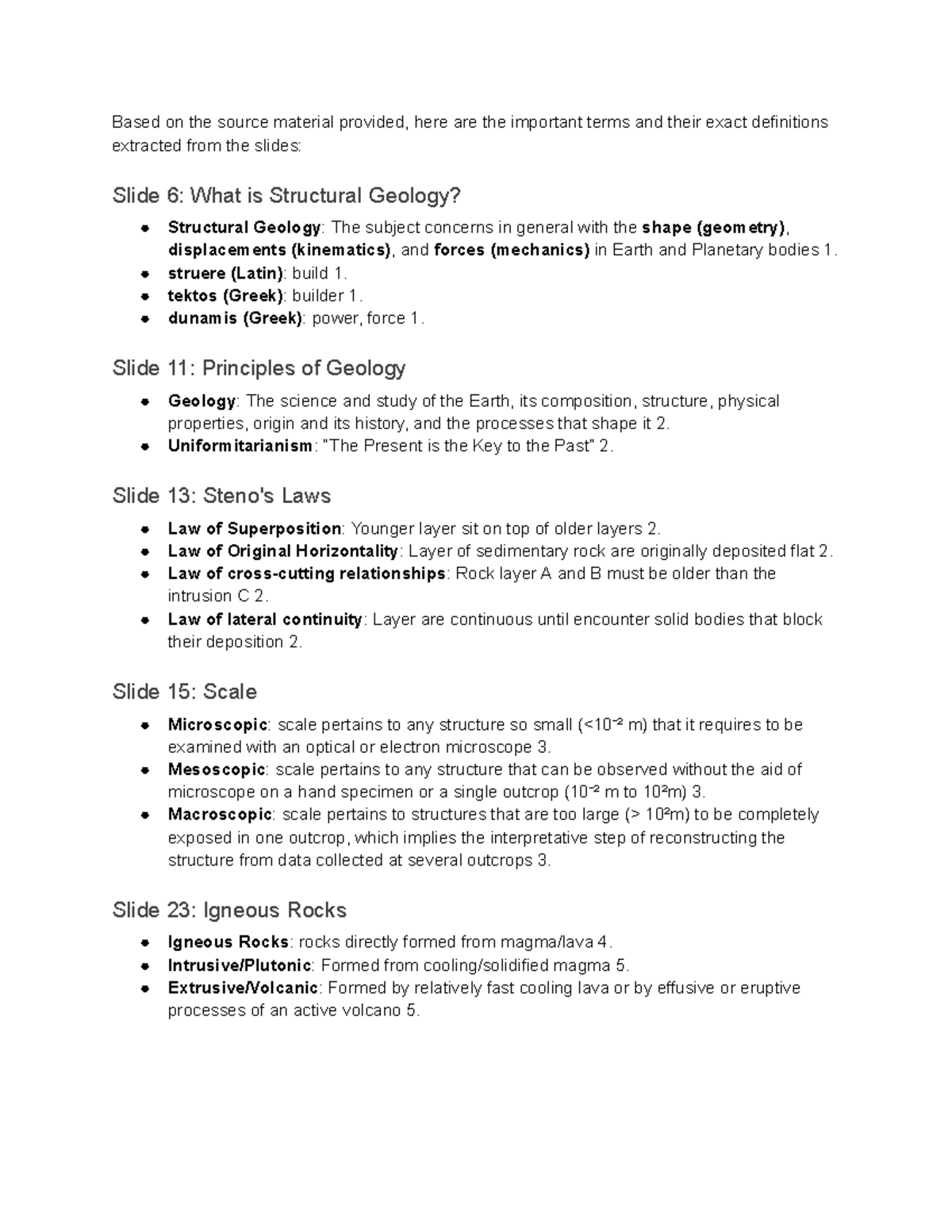 Foundations of Structural Geology and Rock Classification (GEOL 101 ...