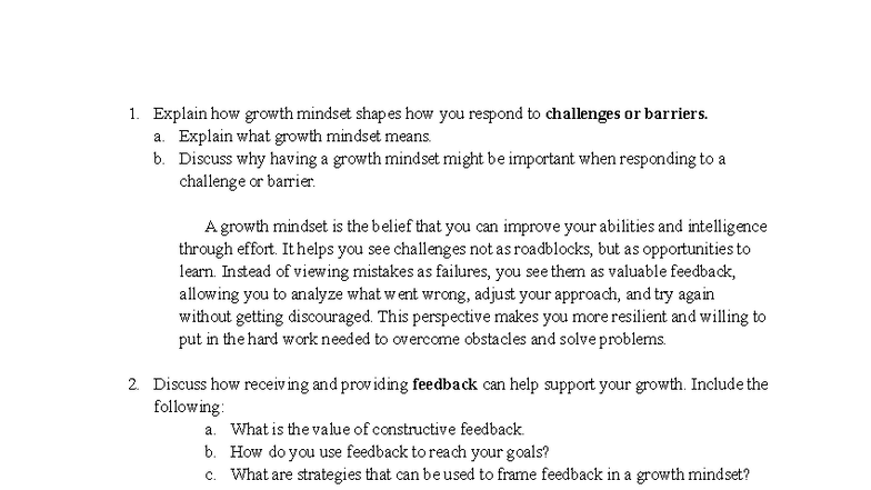 IDS 104 Module 5-2: Growth Mindset & Feedback Strategies for Change ...