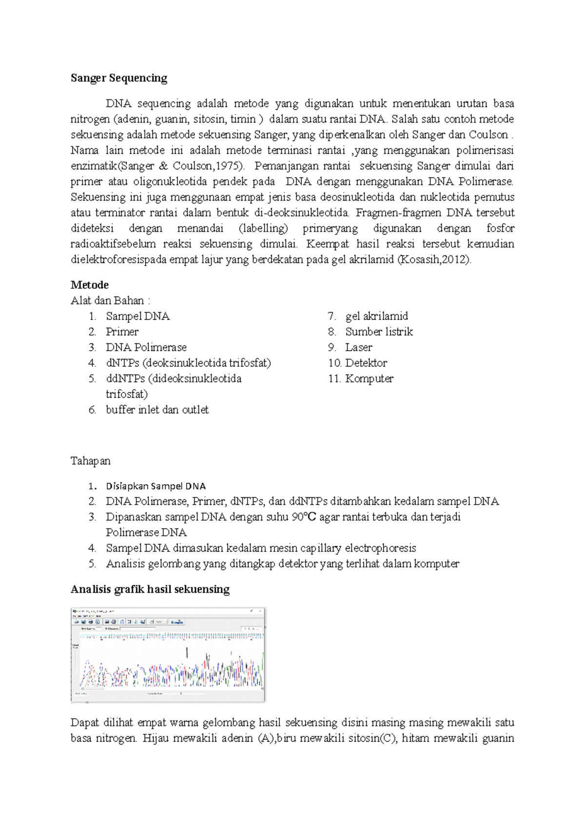 Metode Sanger Sequencing dalam DNA Sequencing: Penjelasan & Aplikasi ...
