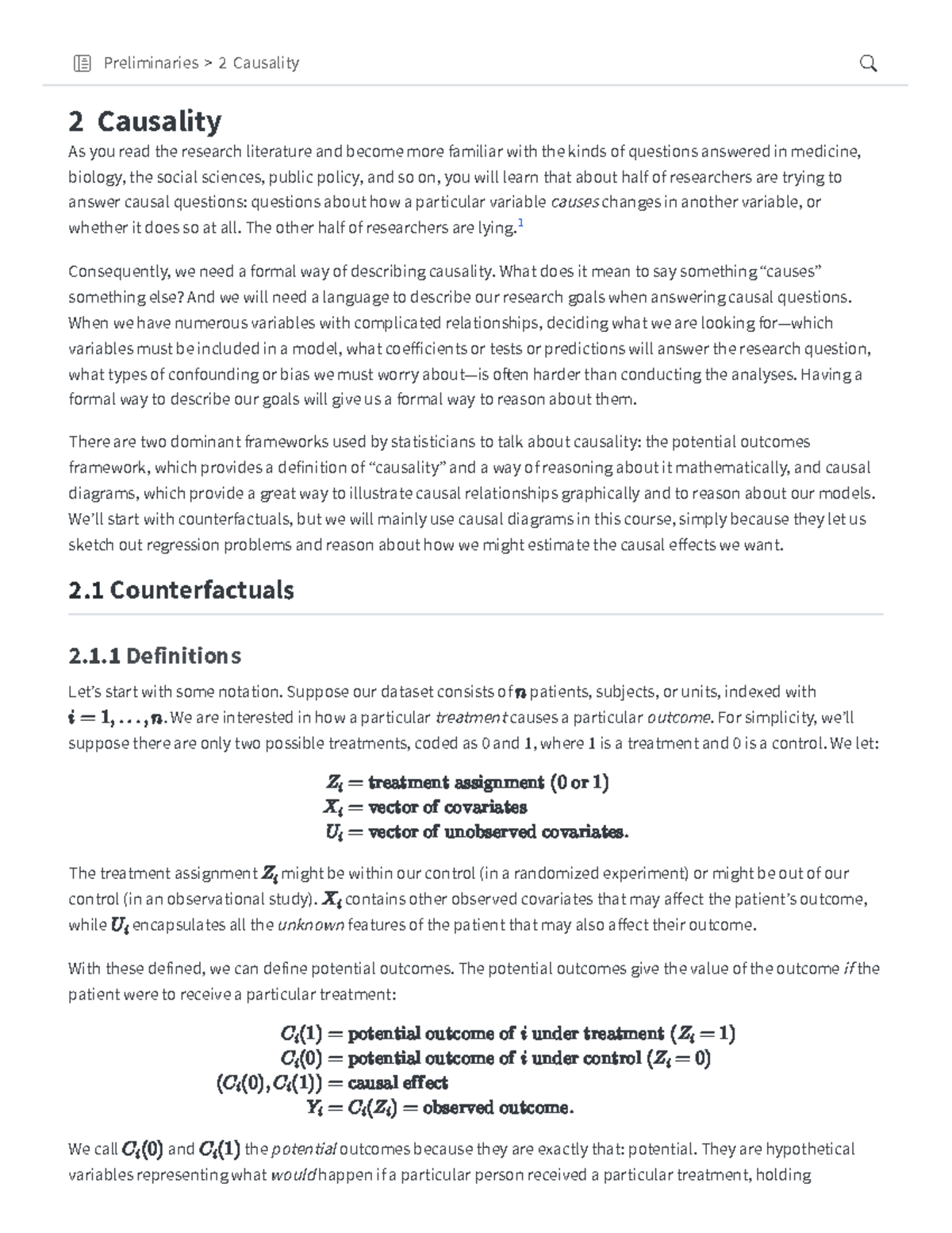 Causality and Counterfactuals in Regression Analysis - 36-707 - Studocu