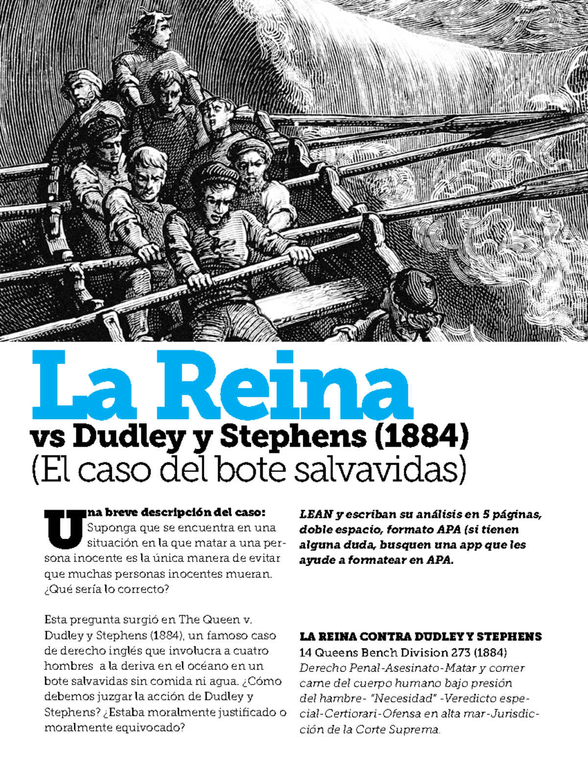 La Reina vs Dudley y Stephens (1884): Análisis del Caso del Bote ...