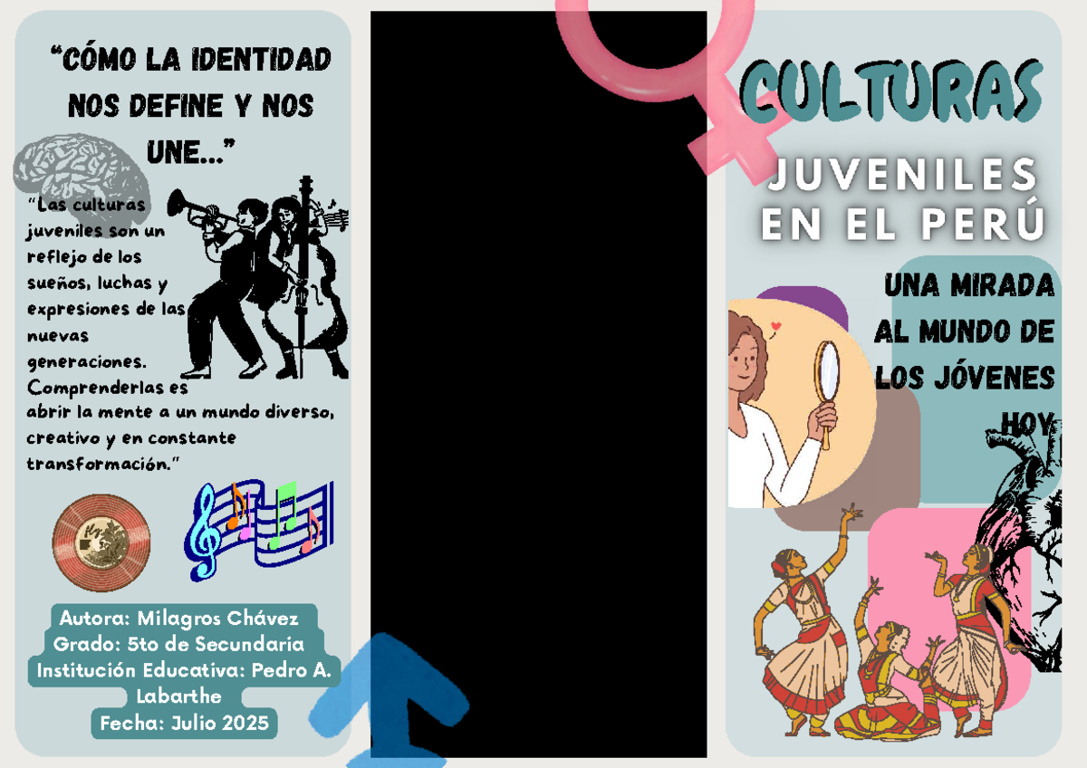 CULTURAS 5to Sec: Tríptico sobre la Identidad y Cultura Juvenil - Studocu