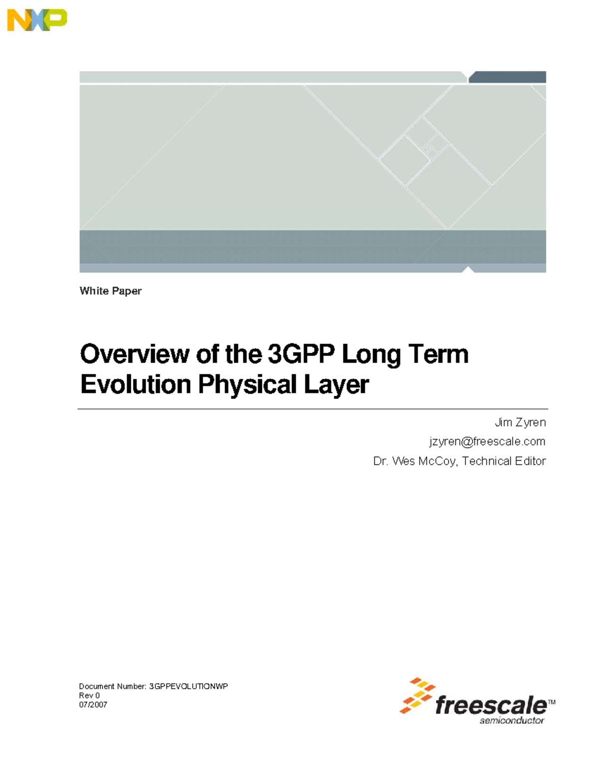 Overview of 3GPP LTE Physical Layer - White Paper (3GPPEVOLUTIONWP ...