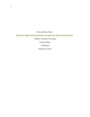 WGU C717 Task 1 - task - A: Create three corporate policies that ...