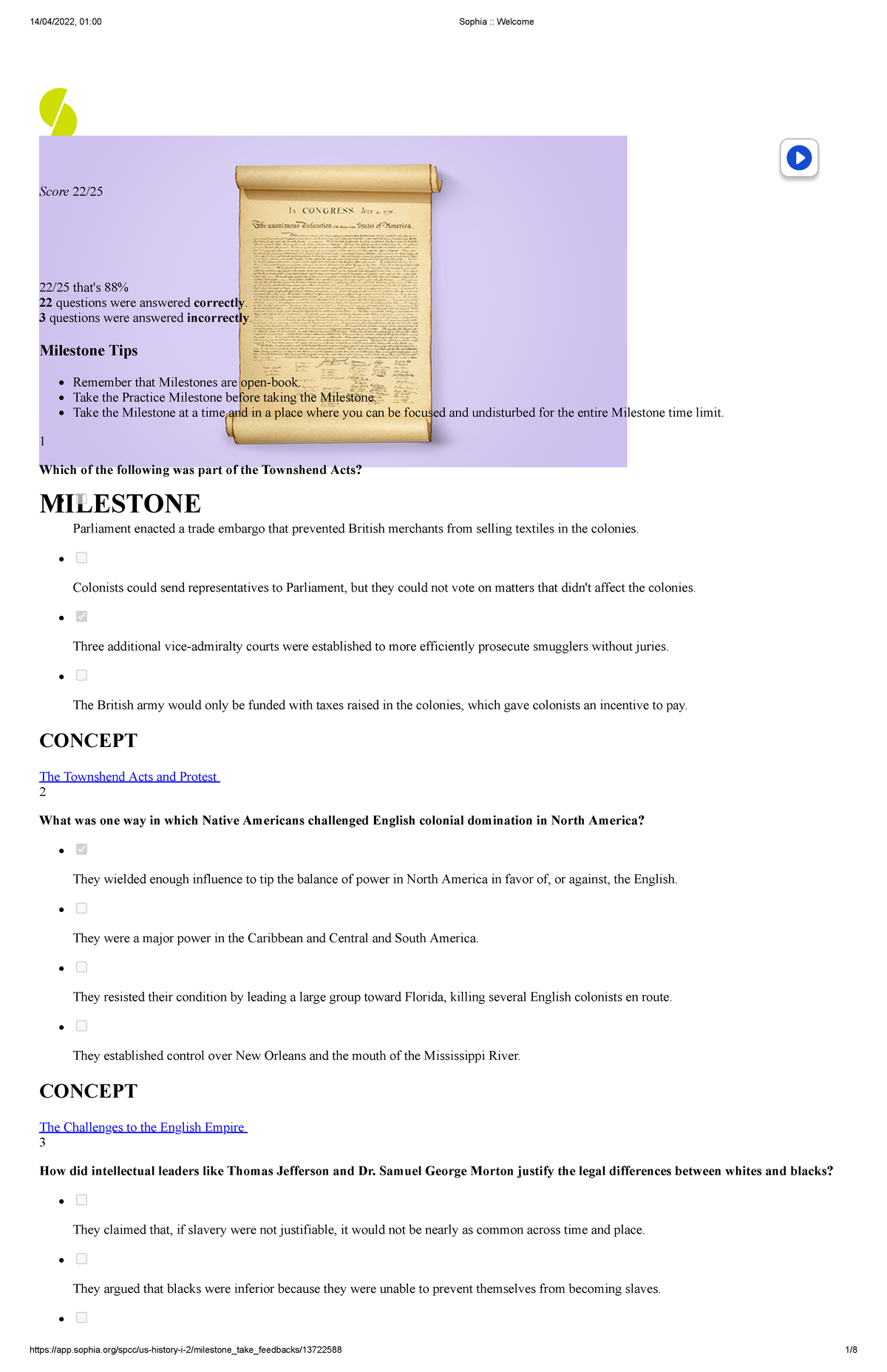 Final Exam - Milestone 3 in US History 2 (SOPHIA) - Studocu