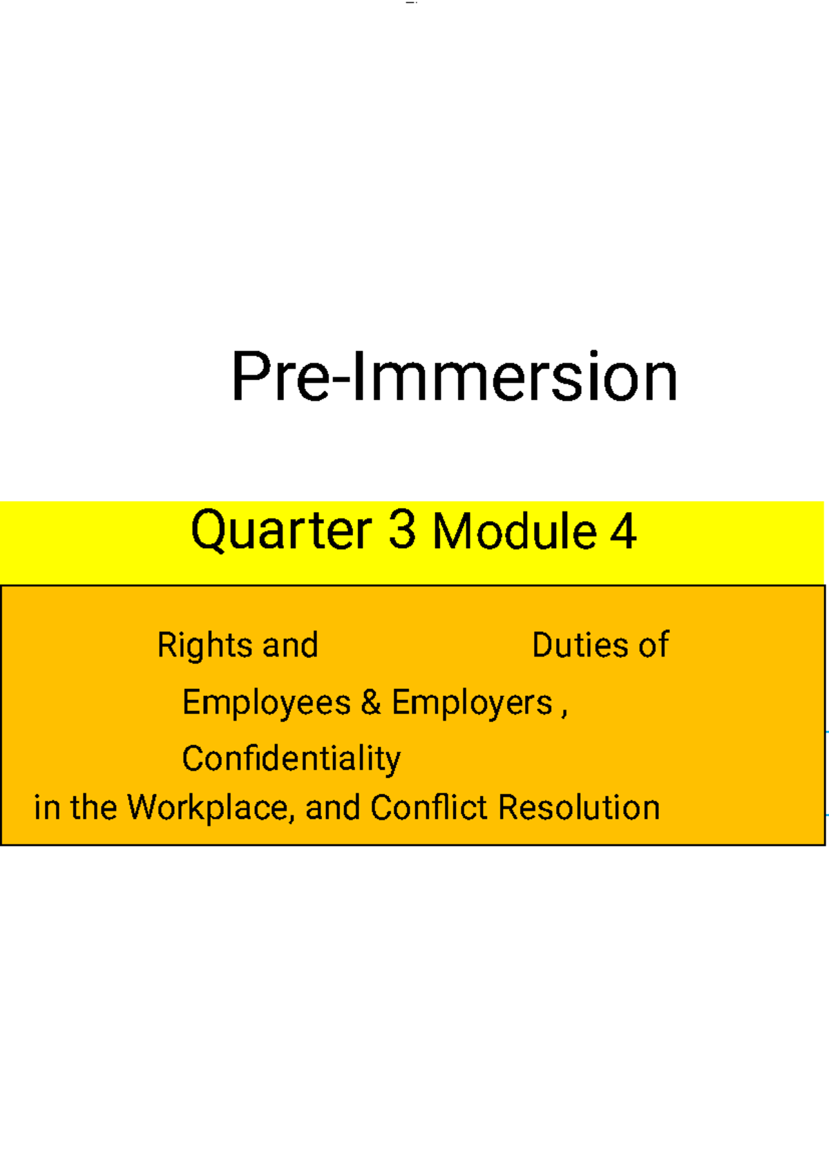 lO Mo AR c P S Quarter 3 Module on Employee Rights, Duties, and ...