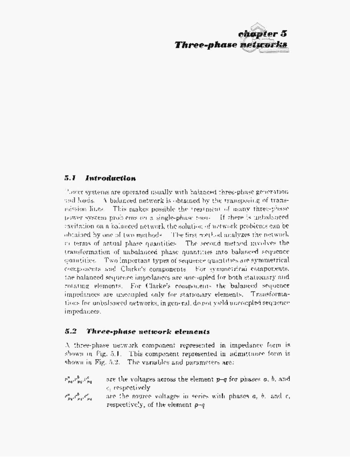Ch-5 Three-Phase Networks (2) - chapter 5 networks 5 Introduction Power systems are operated ...