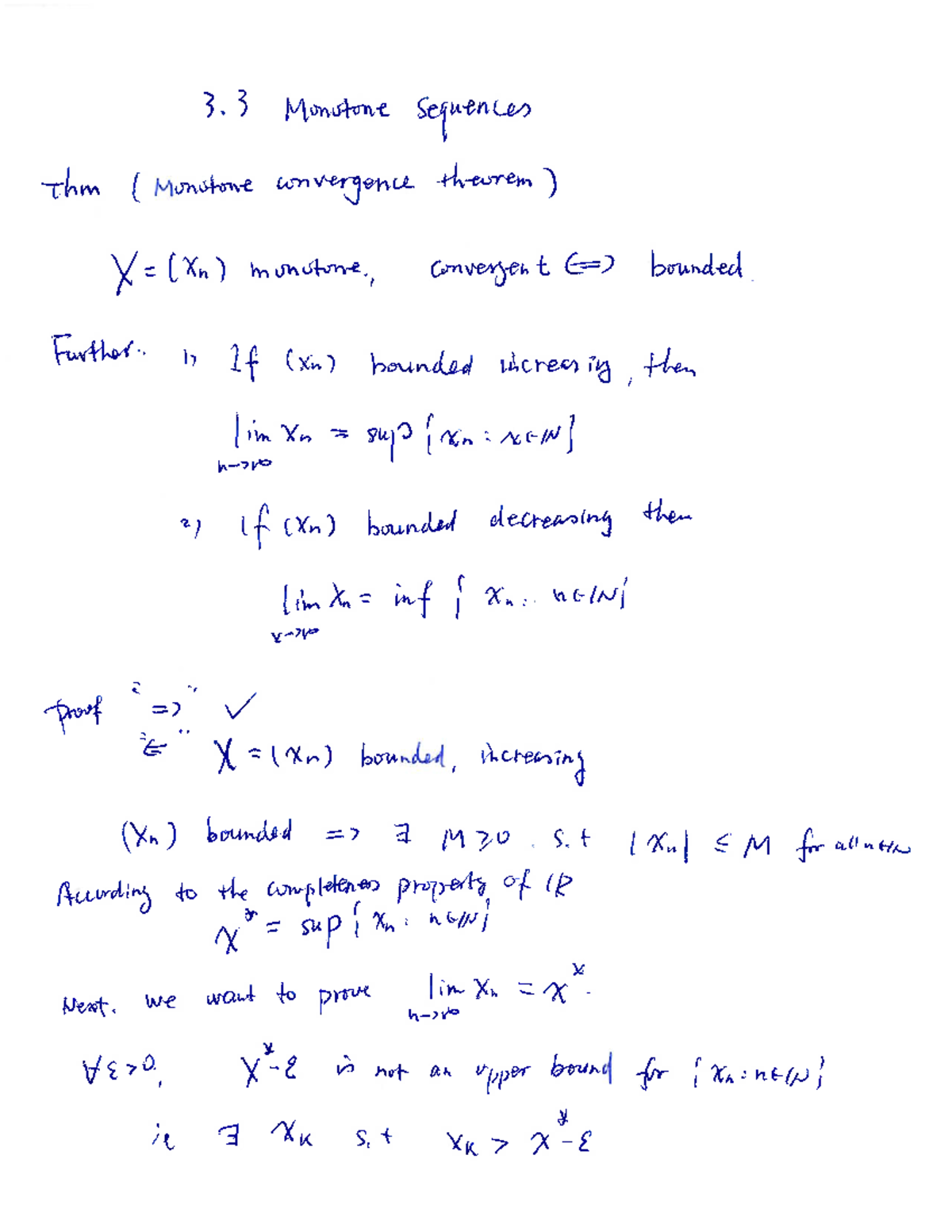 Lecture 18: Monotone Convergence Theorem in MA 34100 - Studocu