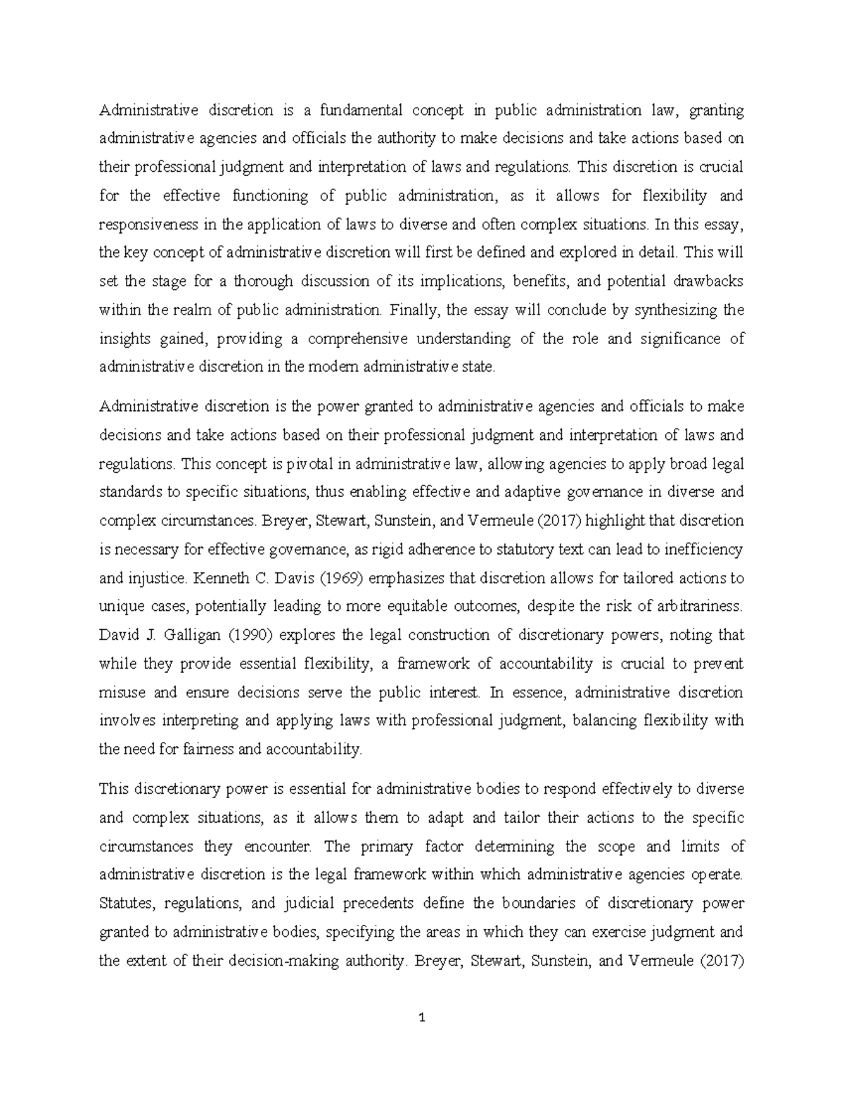 Public Administration Law (PAL) Assignment 2: Exploring Administrative ...