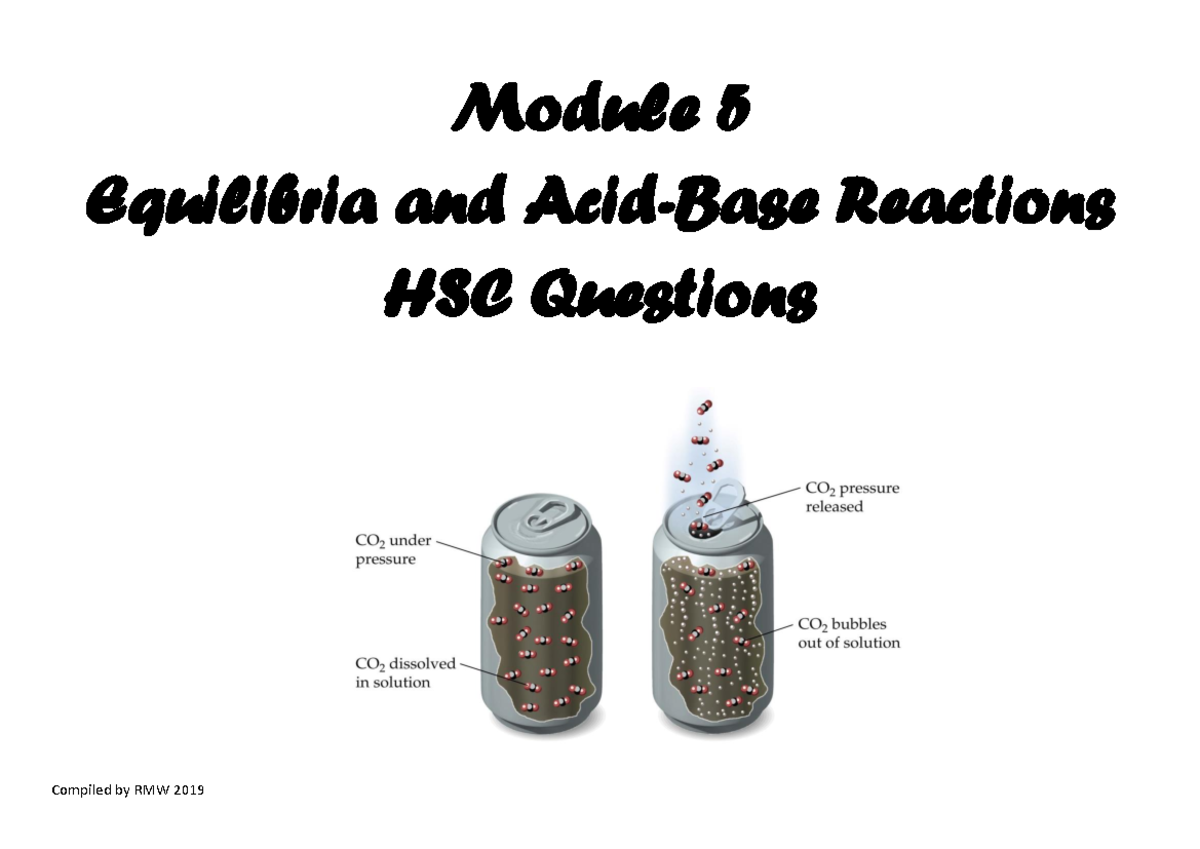 HSCQuestions Module 5Equilibrium With Answers - Module 5 Equilibria and ...
