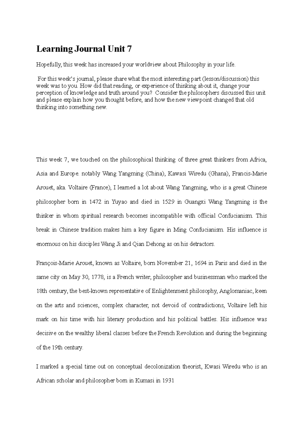 PHIL1402 Learning Journal UNIT7 - Learning Journal Unit 7 Hopefully ...