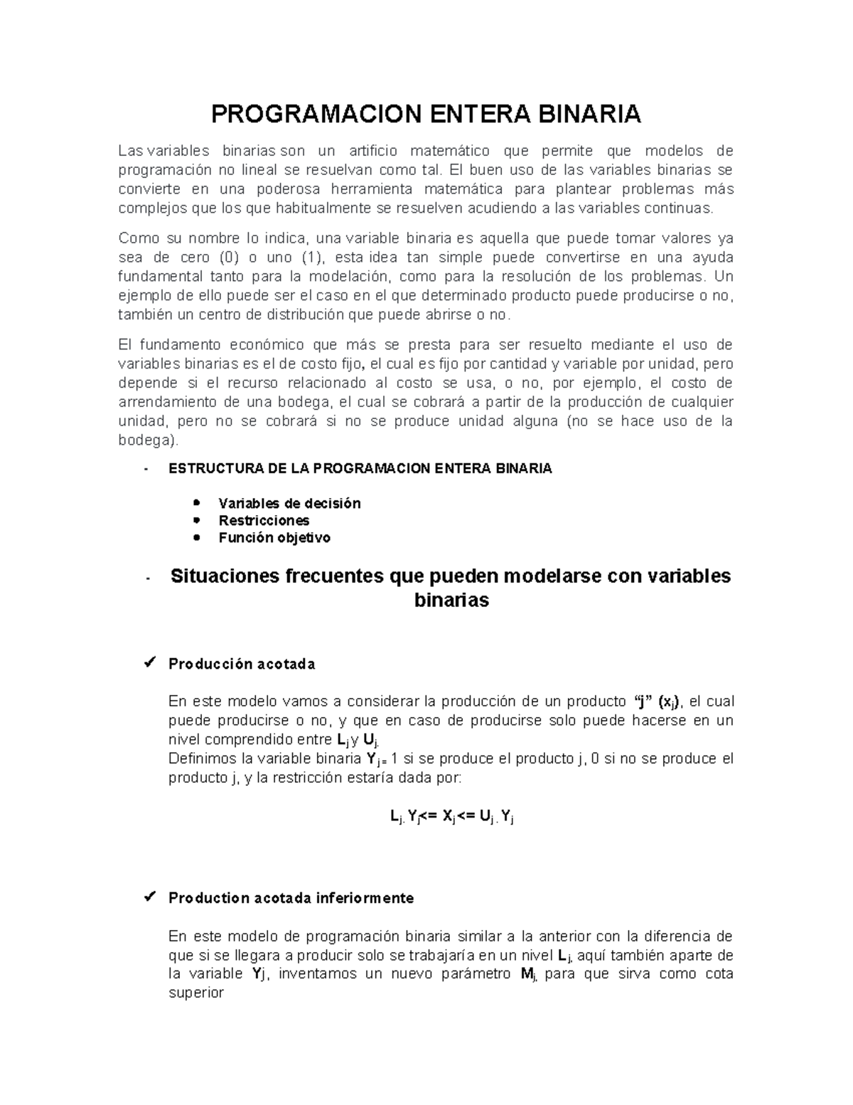 Programacion Entera Binaria - PROGRAMACION ENTERA BINARIA Las variables ...