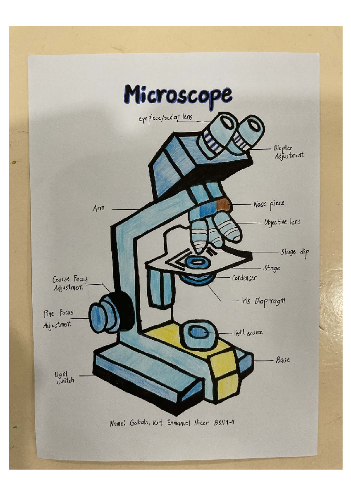 Microscope Drawing - Theoretical Foundation in Nursing - Microscope ...