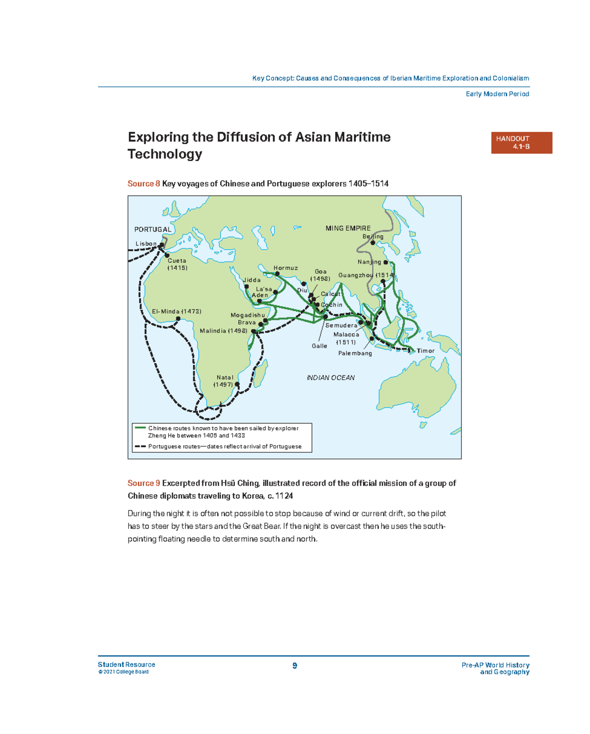 Key Concept: Causes & Consequences of Iberian Maritime Exploration (WHG ...