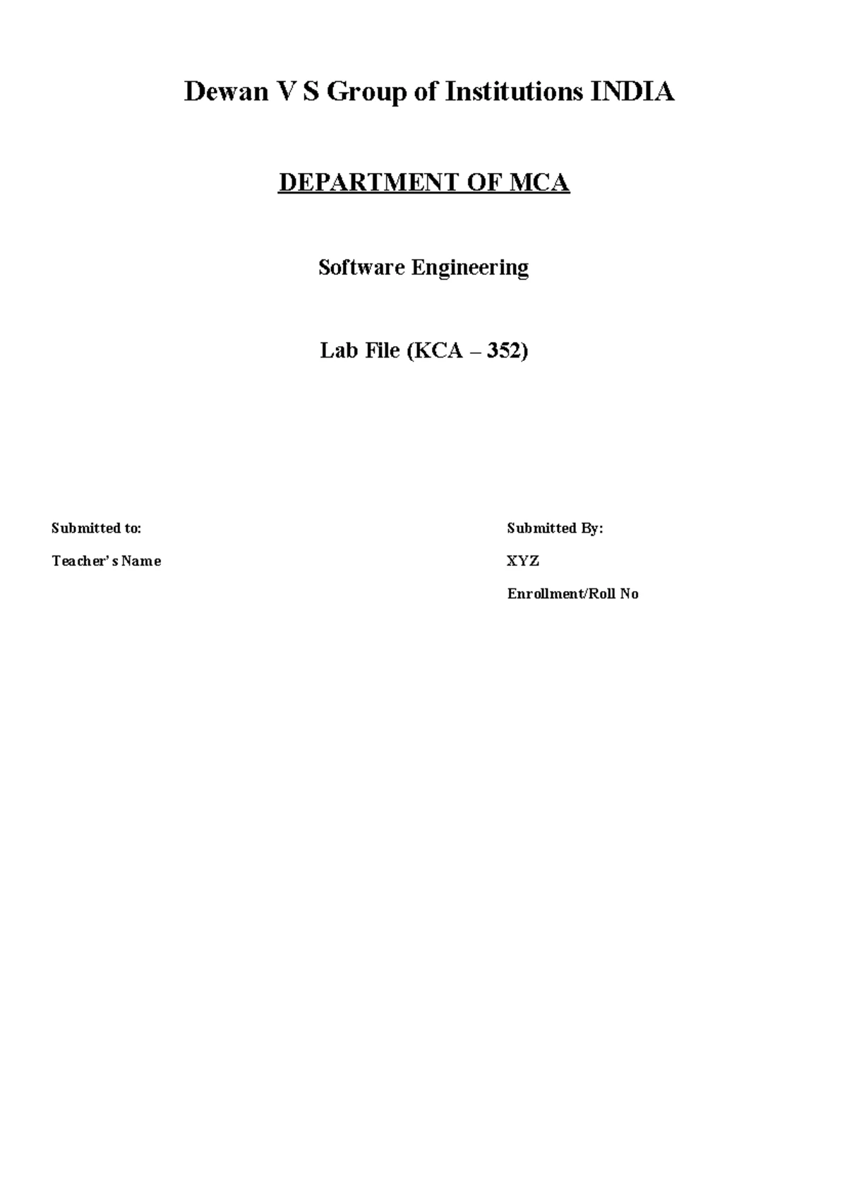 MCA First Year Syllabus Overview for Session 2024-25 - Studocu