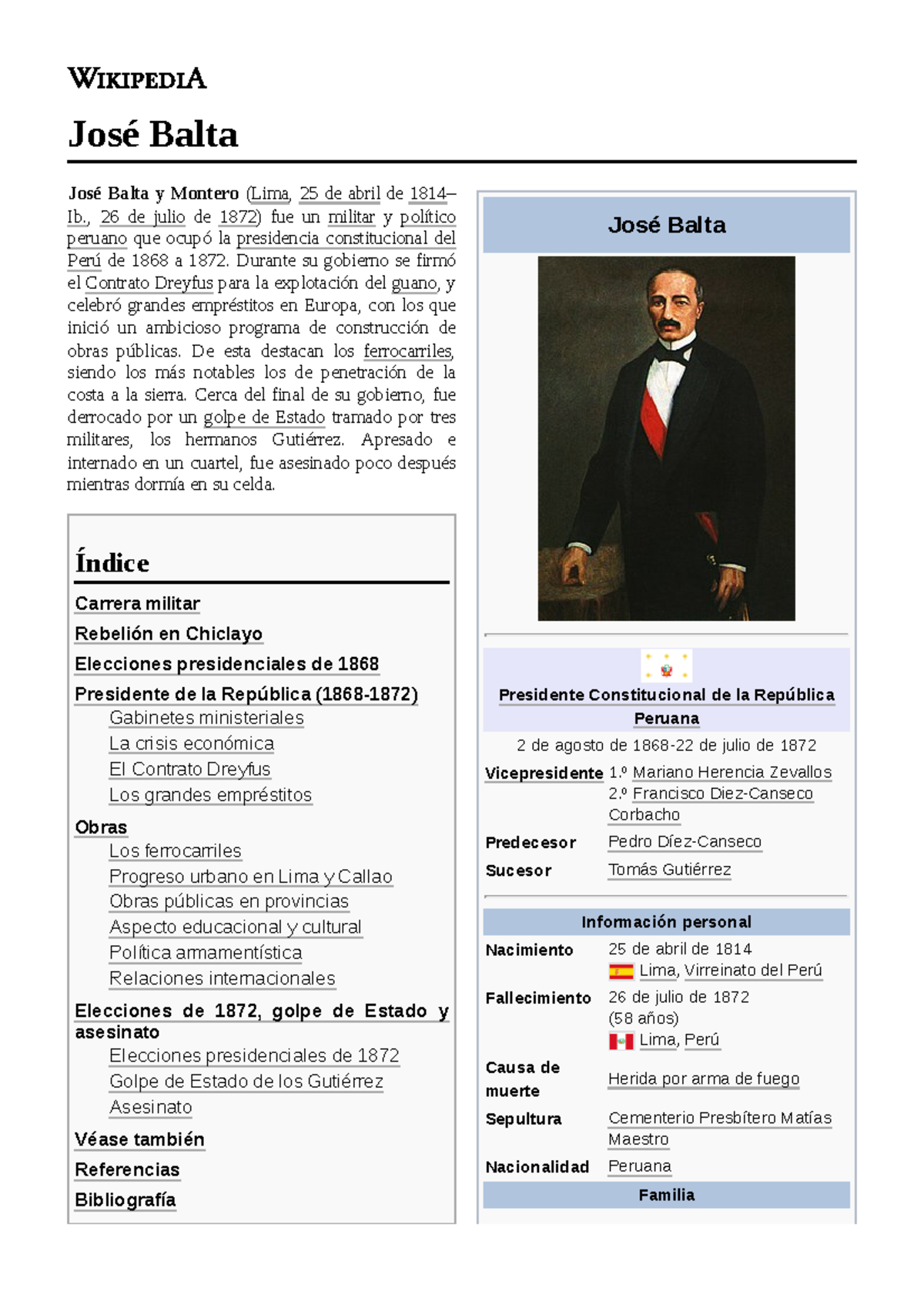 José Balta - Alvarado Percobich Jorge Enrique - José Balta Presidente ...