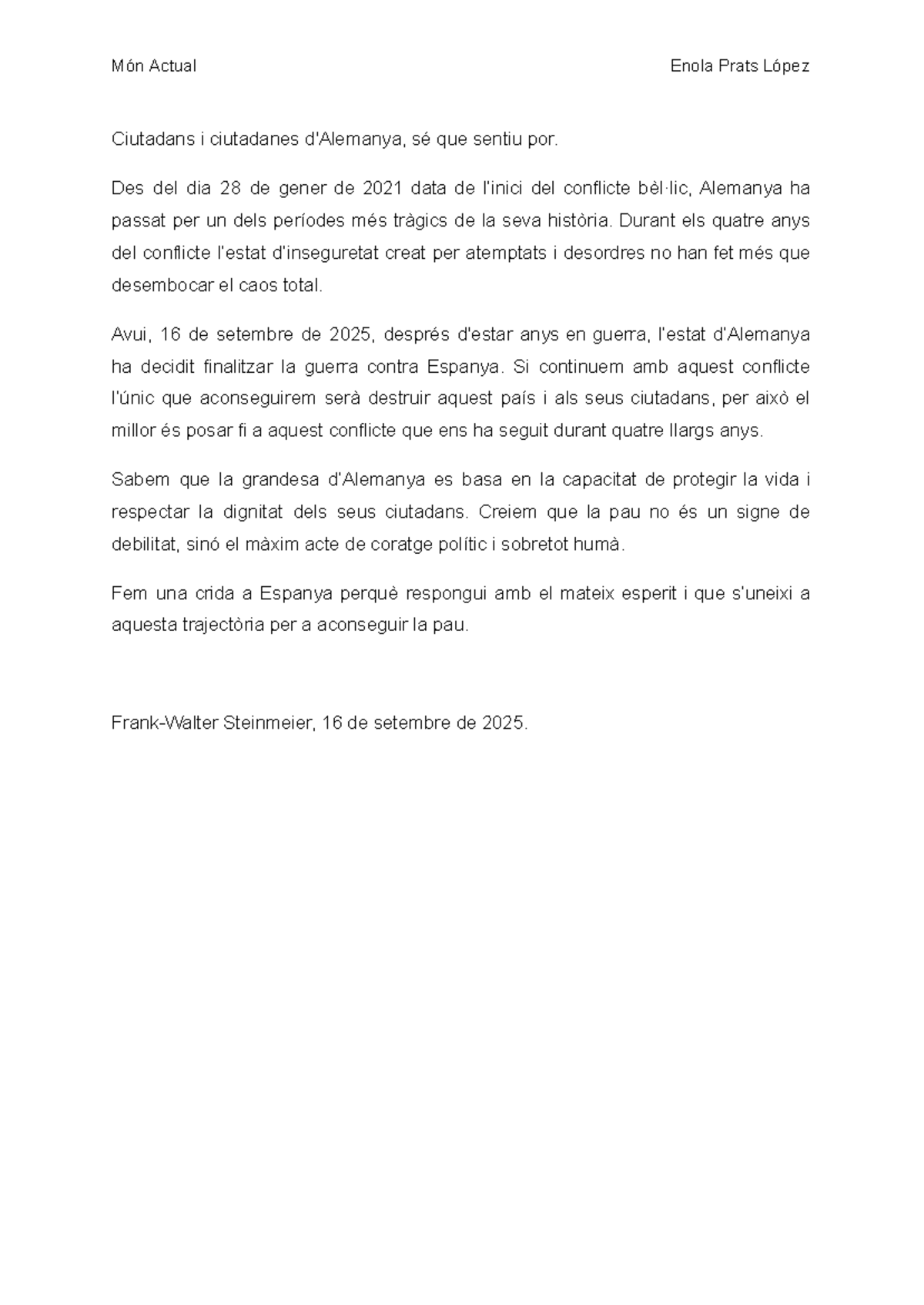 Manifest de Pau: Reflexions sobre el Conflicte Alemany (2021-2025 ...