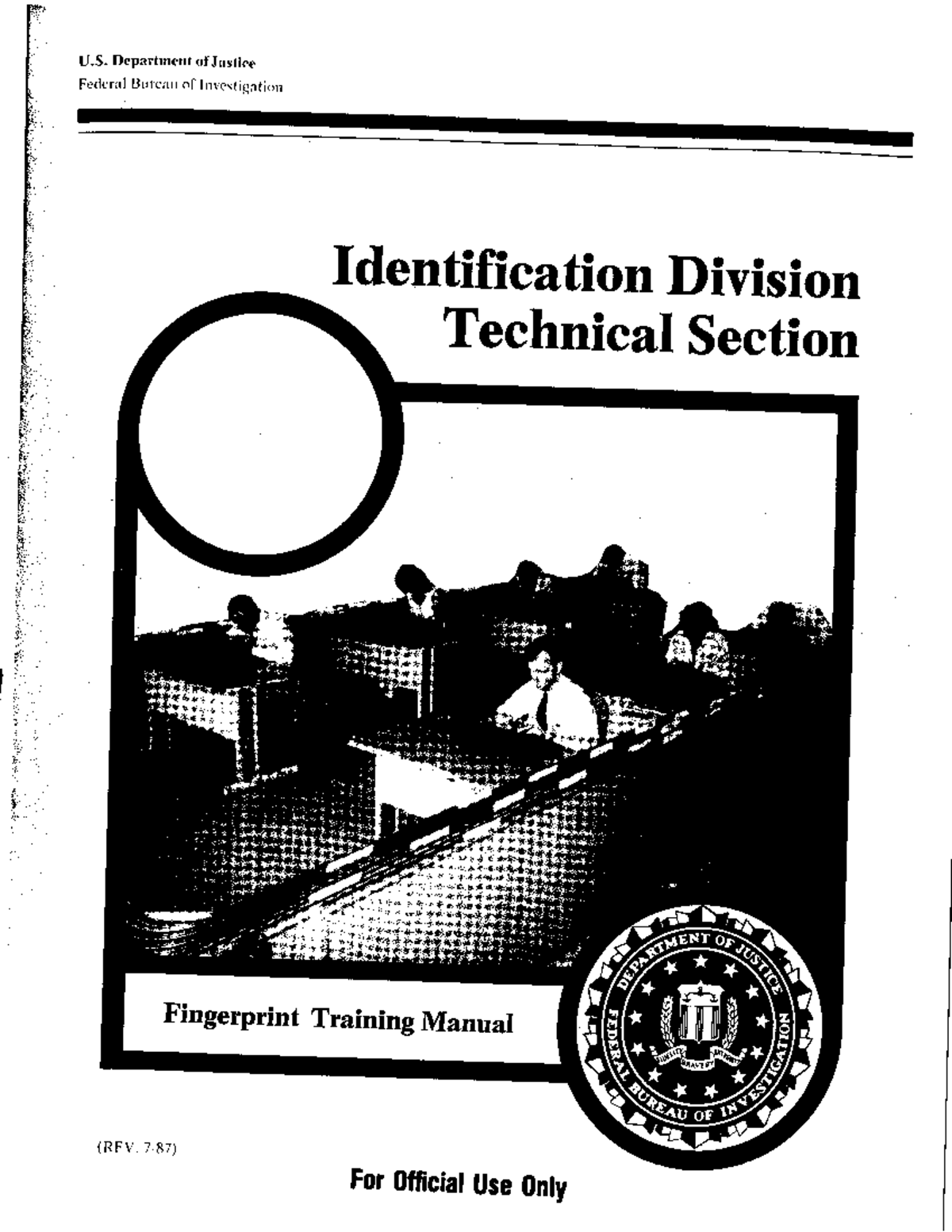 FBI Fingerprint Training Manual (Official Use) - Comprehensive Guide ...