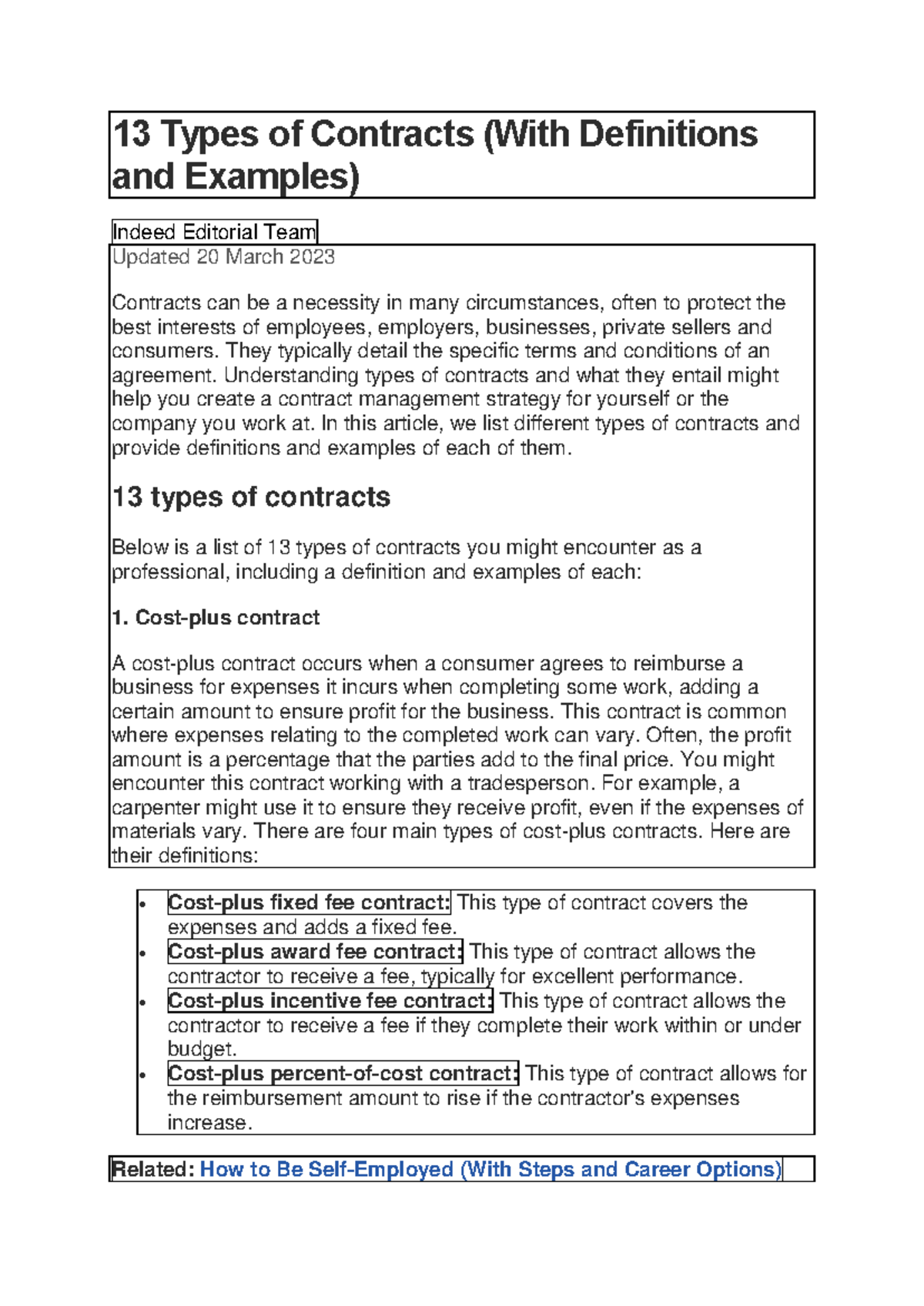 13 Types of Contracts: Comprehensive Guide with Definitions & Examples ...