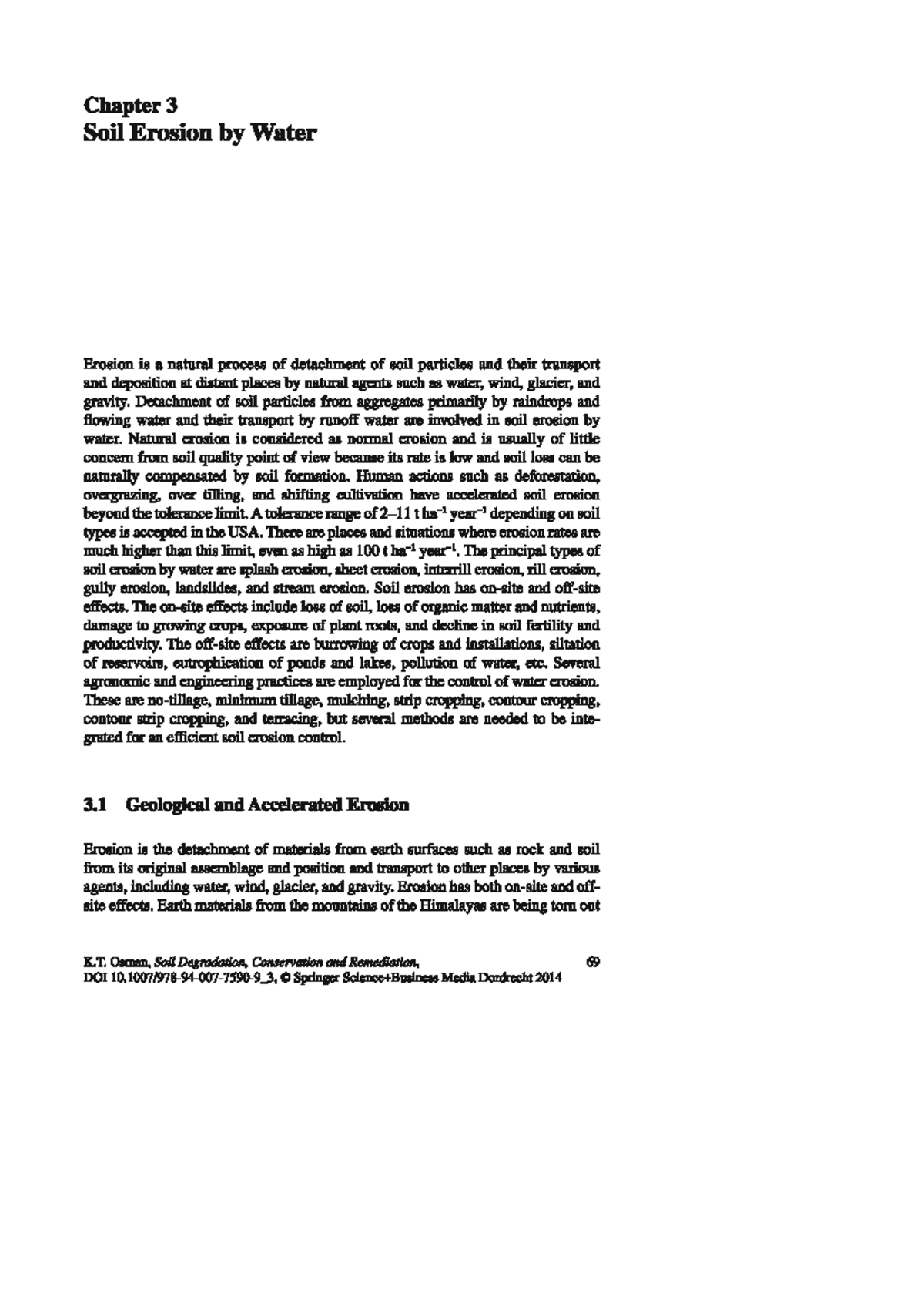Chapter 3: Soil Erosion and Water Erosion Mechanisms (SOIL 101) - Studocu