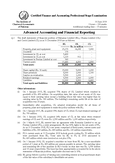 Advanced Financial Reporting - CFAP 1 - ICAP - Studocu