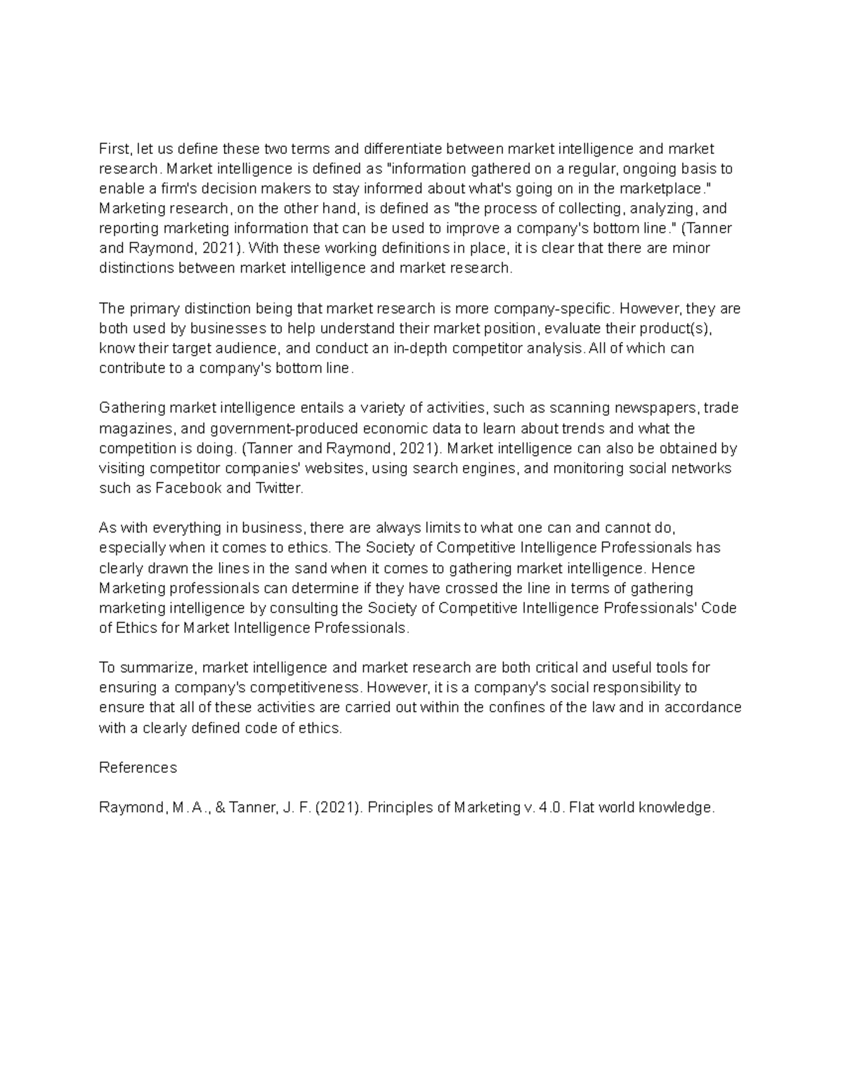 Discussion forum week one - First, let us define these two terms and ...