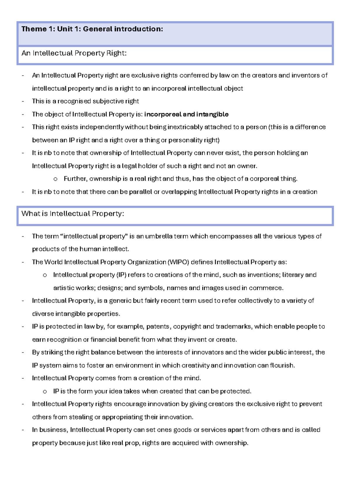 Intellectual Property Rights: A Comprehensive Overview (Course Code ...