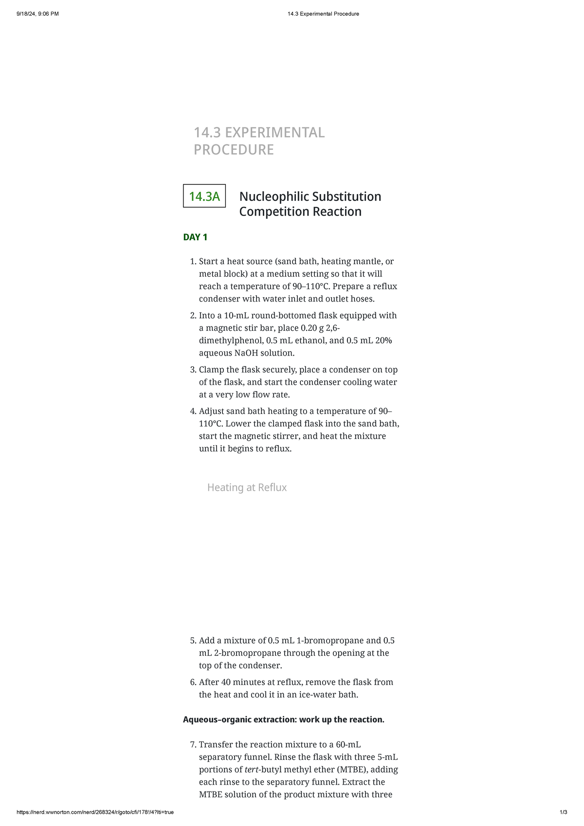 Nucleophilic Substitution Lab Experiment: Detailed Procedure and Steps ...