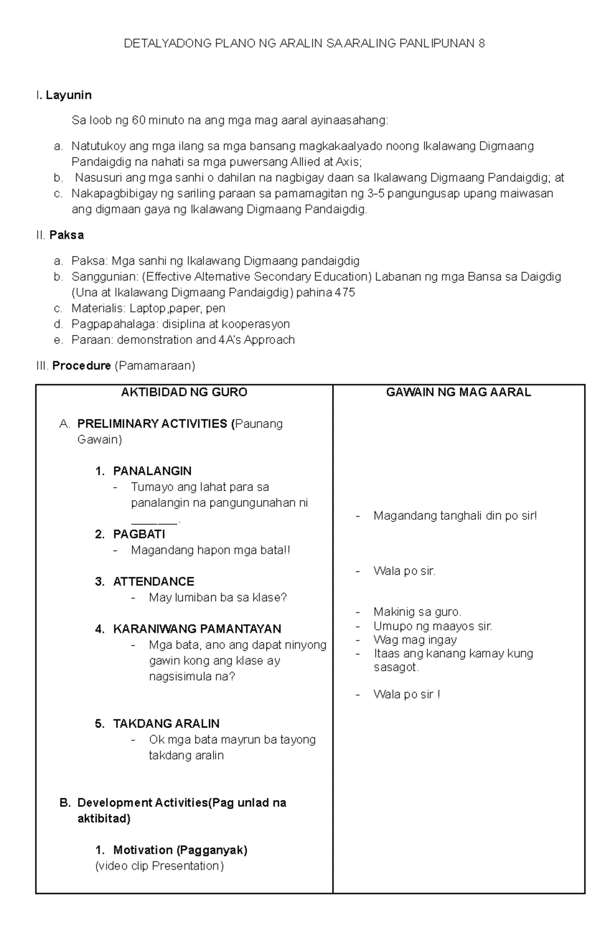 Pang ugnay pagsasanay worksheet 1 - Pagsasanay sa Filipino ©c 2013 Pia ...
