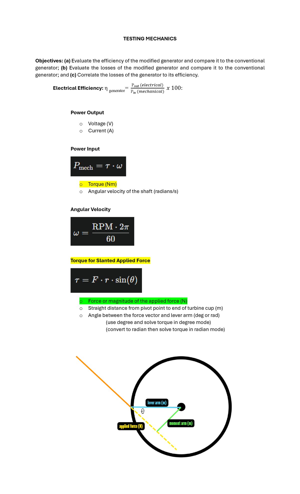 Testing - stats - TESTING MECHANICS Objectives: (a) Evaluate the ...