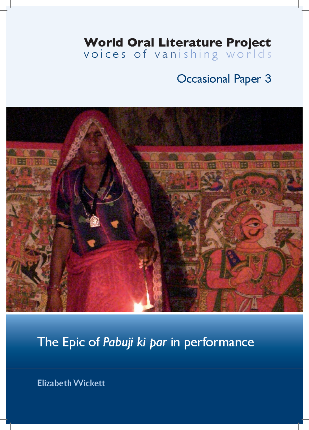 Pabuji Ki Par: Exploring Rajasthan's Oral Epic Tradition - Studocu